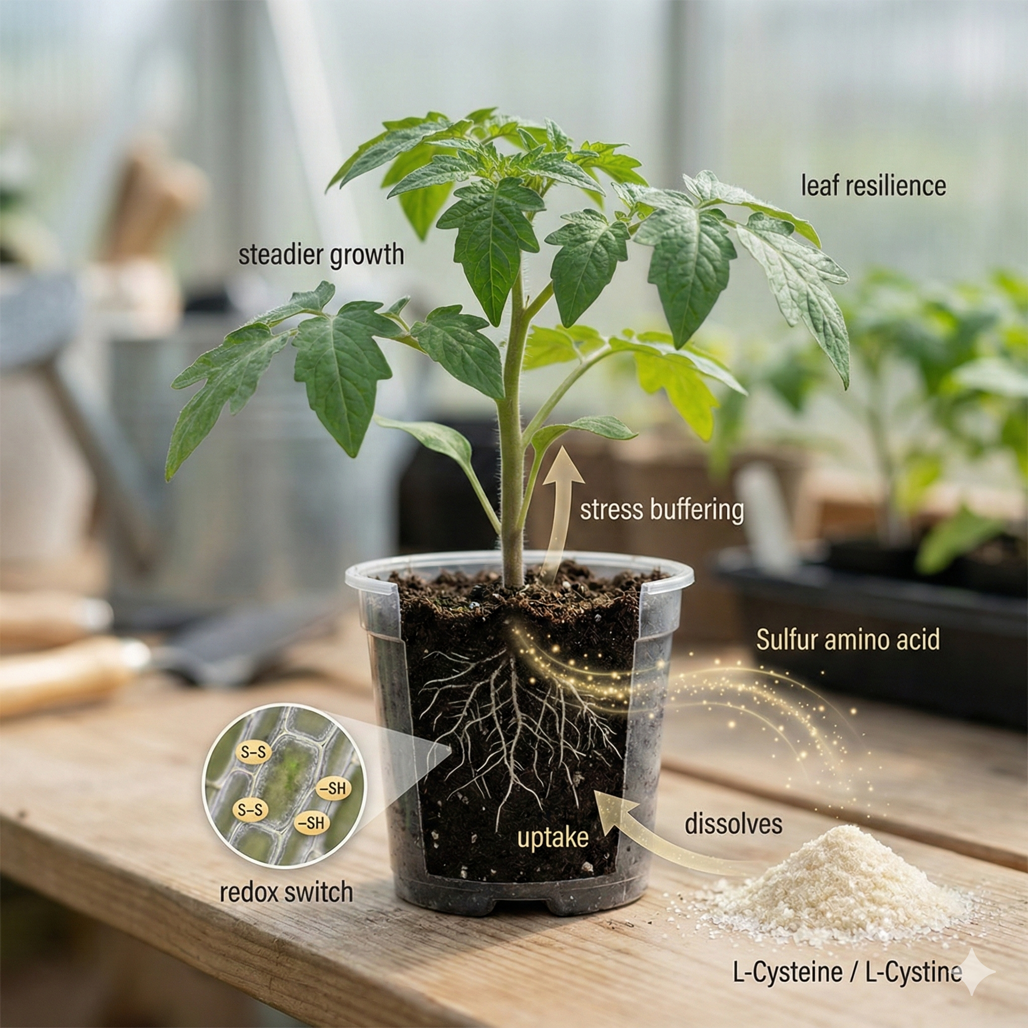 L-Cystine and L-Cysteine in Plants: The Sulfur Switch That Powers Stre ...