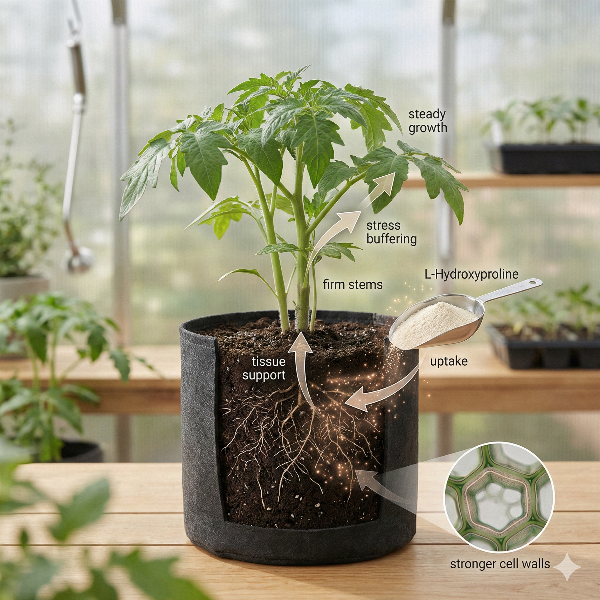 L-Hydroxyproline: What It Does for Plant Strength, Roots, and Stress T ...