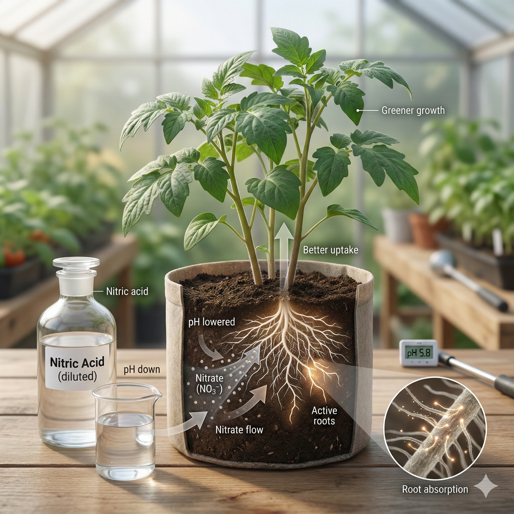 Nitric Acid for Plants: The Clear Guide to pH Control and Nitrate Nitr ...