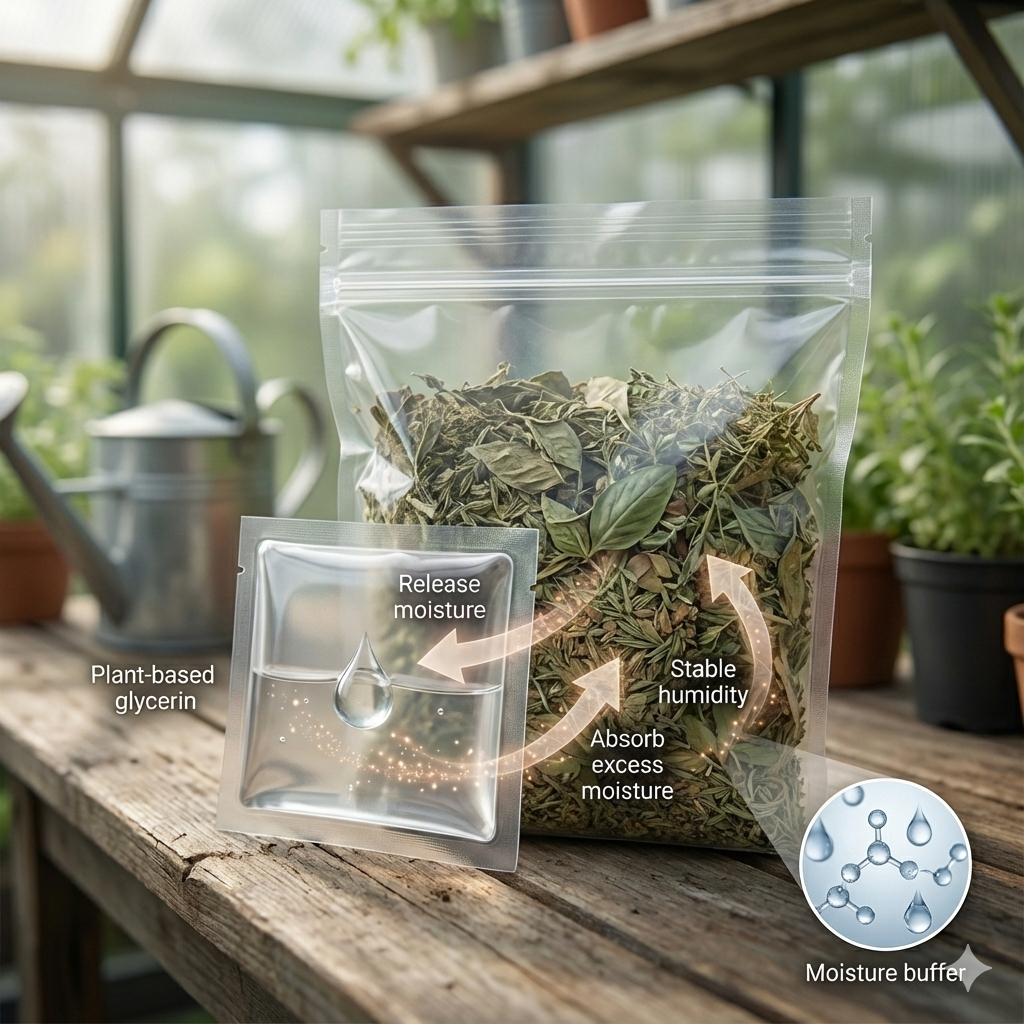 Plant-Based Glycerin in Humidity Packs: How It Holds Moisture Steady ...
